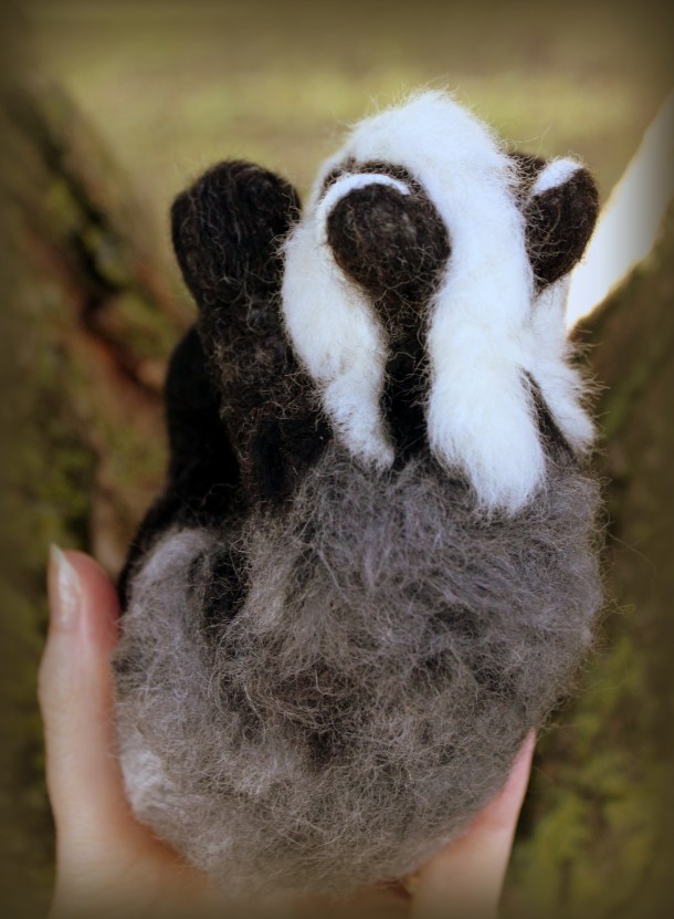 Needle felted badger! | Fit to be loved