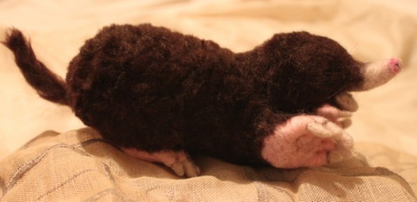 Needle felted Mole | Fit to be loved