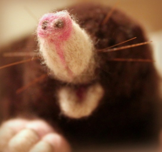 Needle felted Mole | Fit to be loved