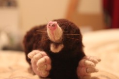 Needle felted Mole | Fit to be loved