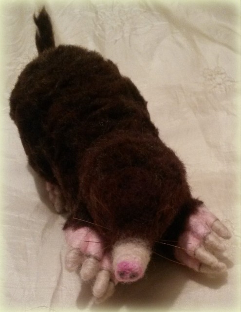 Needle felted Mole | Fit to be loved
