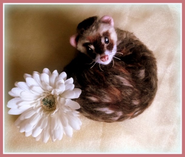 Needle felted ferret!! | Fit to be loved
