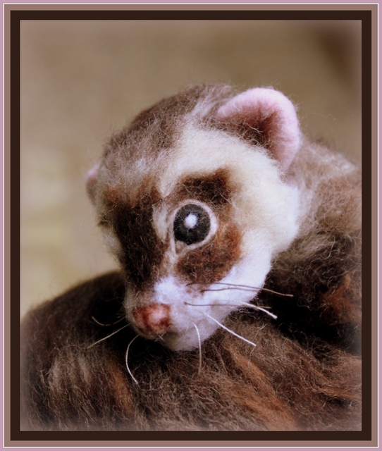 Needle felted ferret!! | Fit to be loved
