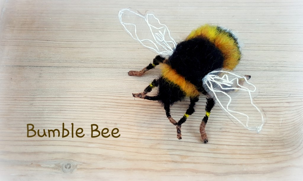 Needle felted bumble bee | Fit to be loved