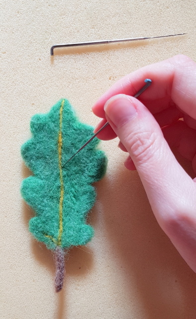 How to needle felt leaves | Fit to be loved