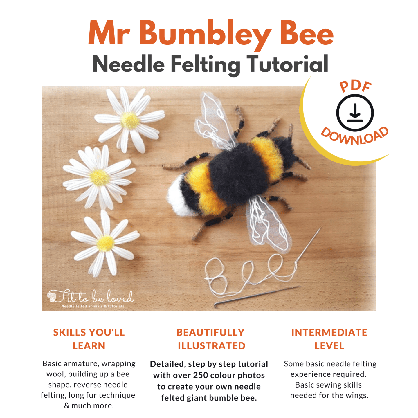 Needle Felting Tutorials, Tips and Ideas | Fit to be loved
