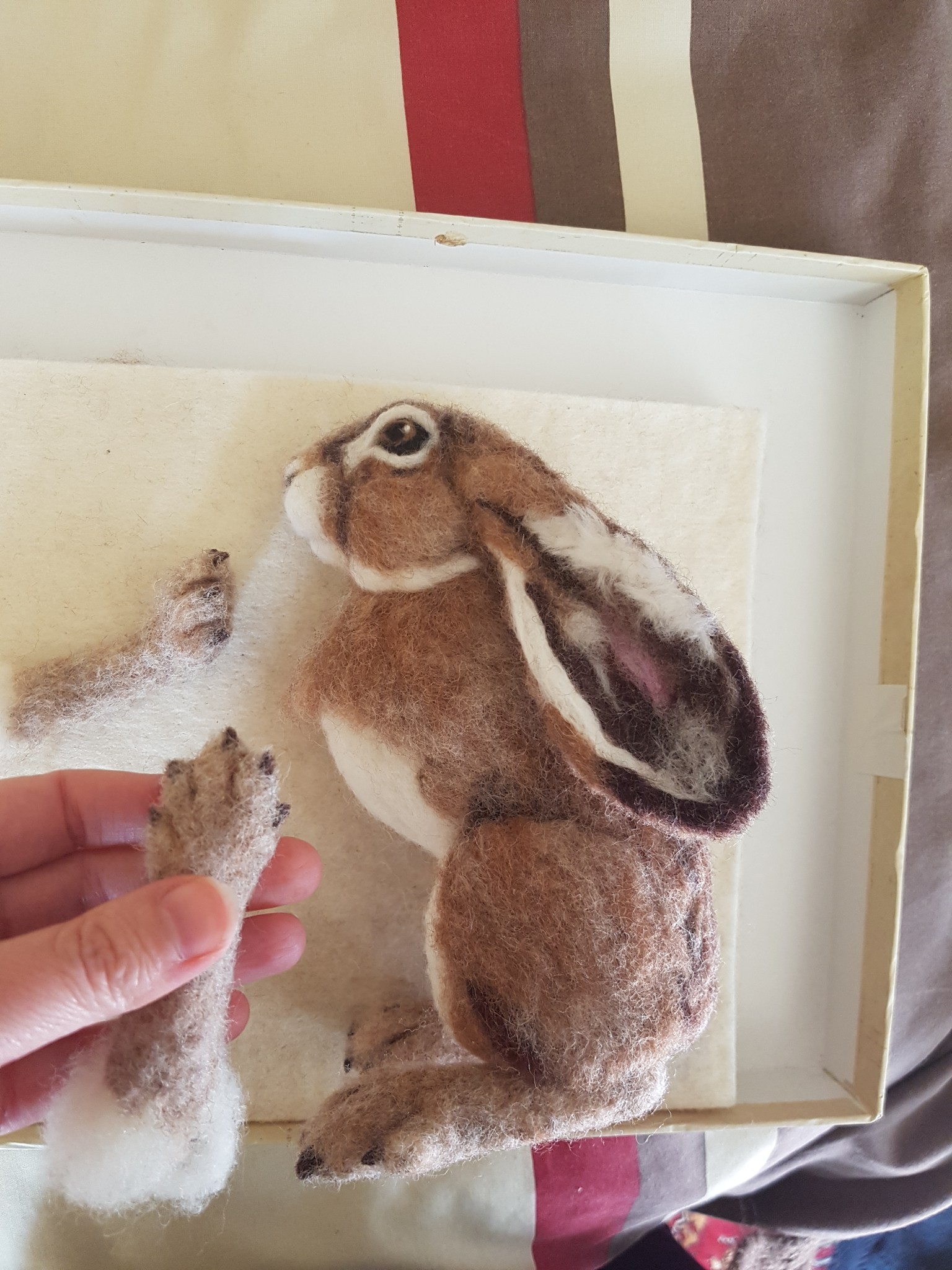Luna the Needle Felted Hare | Fit to be loved