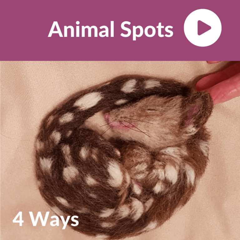 Needle Felted Animal Fur Techniques | Fit to be loved