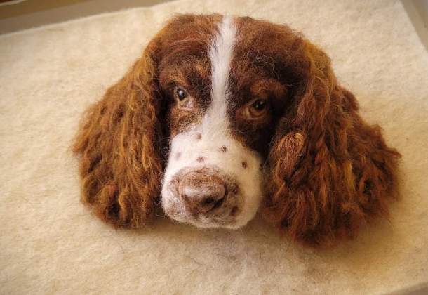 Needle Felted Spaniel Now Available | Fit to be loved