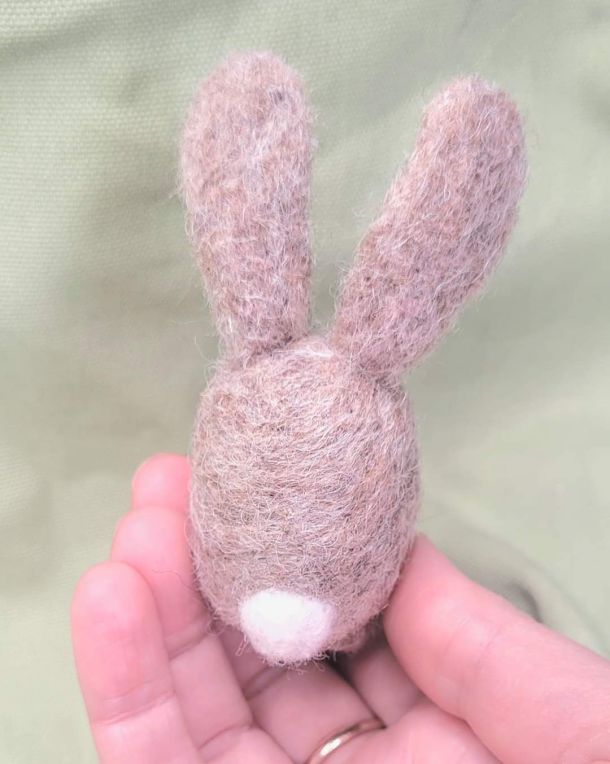 Easy and Cute Needle Felted Easter Bunny | Fit to be loved